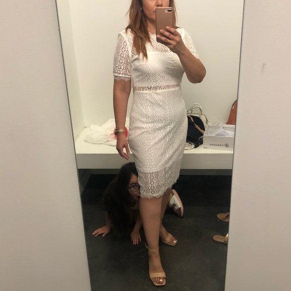 Versona | Dresses | Versona White Lace Dress | Poshmark